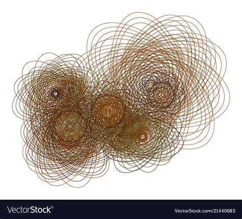 Abstract Conceptual Geometric Oval Mixed Pattern Vector Image