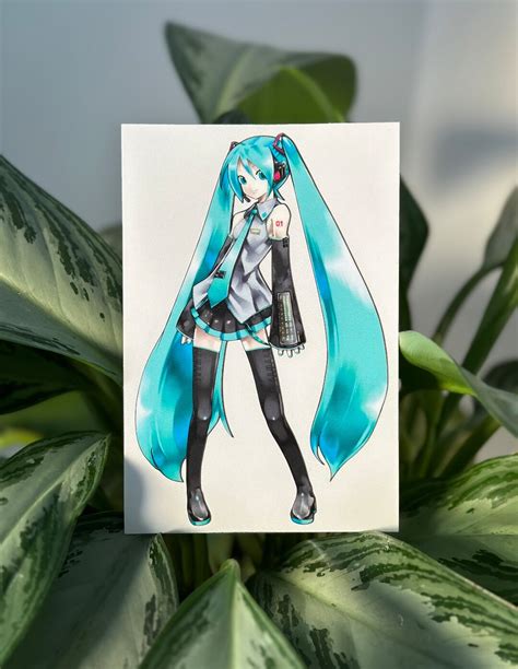 Hatsune Miku V Weatherproof Vinyl Sticker Etsy
