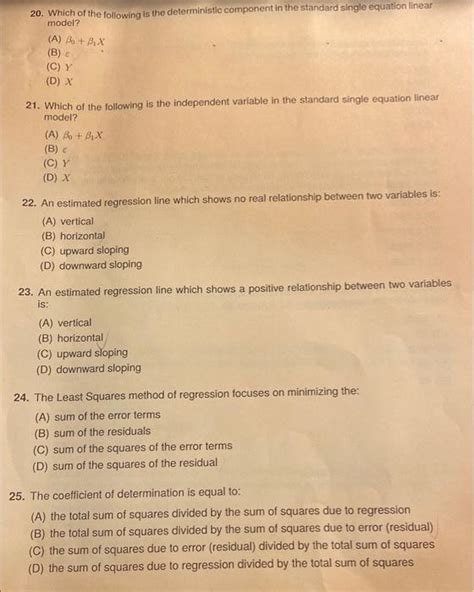 Solved Which Of The Following Is The Deterministic Chegg