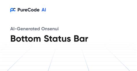 Build Great Onsenui Bottom Status Bar Components Faster Using Ai Tools
