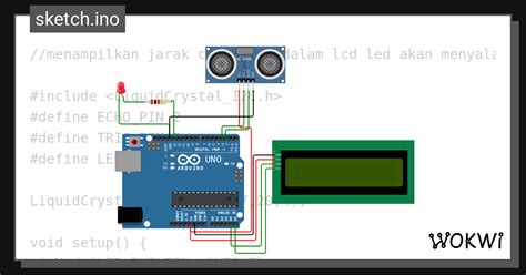 Simulator Jarak Ultrasonik Wokwi Esp32 Stm32 Arduino Simulator