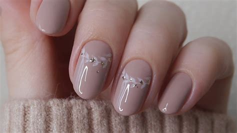 Нюдовый маникюр на коротких ногтях Маникюр без лампы обычный лак Youtube