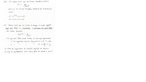 Solved Q4 If A Signal Xn Has The Fourier Transform Dtft
