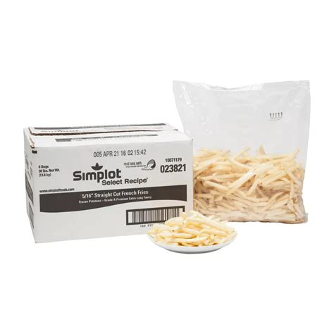 Sea Salt Straight Cut Fries Simplot Food Usa