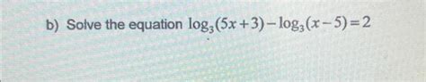 solved 3 applications [8 marks] a solve the equation
