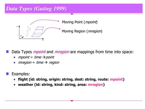 Ppt Introduction To Moving Data And Moving Object Databases