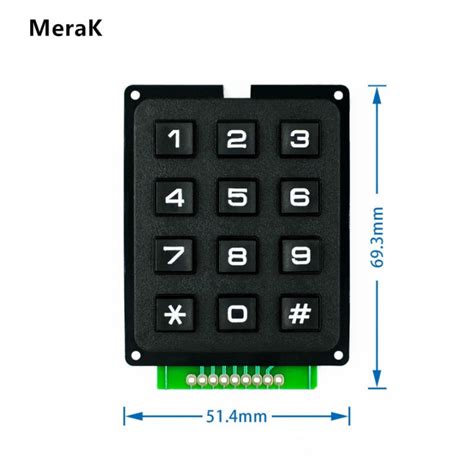 4 X 4 4 X 3 Matrix Array 12 16 Keys 4 4 4 3 Switch Keypad Matrix Keyboard Module For Arduino