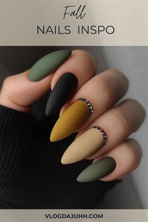 The Best Fall Nail Ideas 80 Fall Time Nails Designs Dark Fall Nail