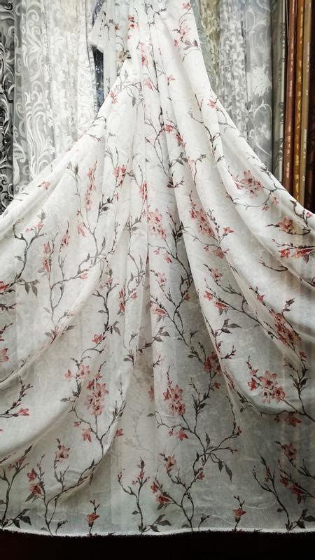 Тюль льон з квітами — ціна 170 грн у каталозі Тканини Купити товари для спорту за доступною