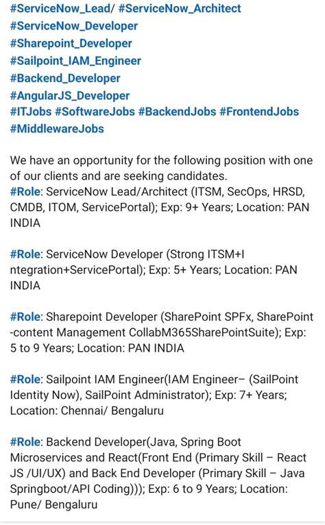 Anjana Bhargavi Rangineni On Linkedin We Are Hiring Resources Who Can Join Immediately Joiners