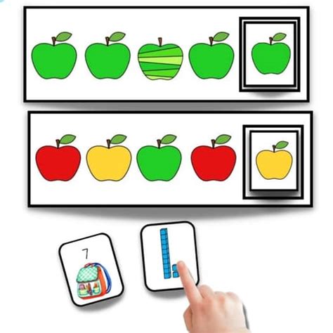 Back To School Math Centers Counting Ten Frames Patterns Prek 1st