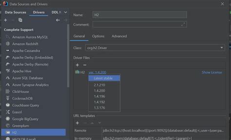 在intelij h2配置中出现错误：写入格式1小于支持的格式2，spring boot应用程序。 intellij idea dev59