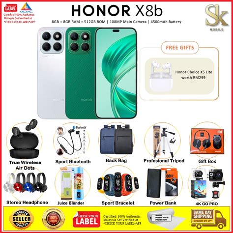 Honor X B G Smartphone Gb Ram Gb Rom Year Warranty By Honor Malaysia Set