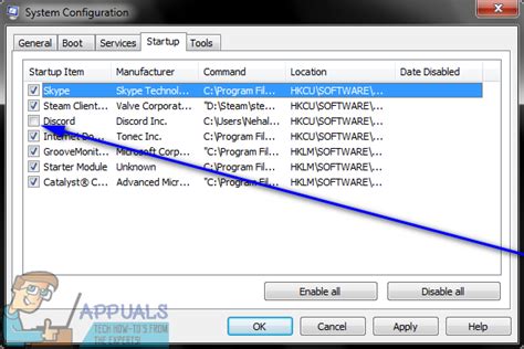 How To Stop Programs From Running At Startup On Windows Appuals Com