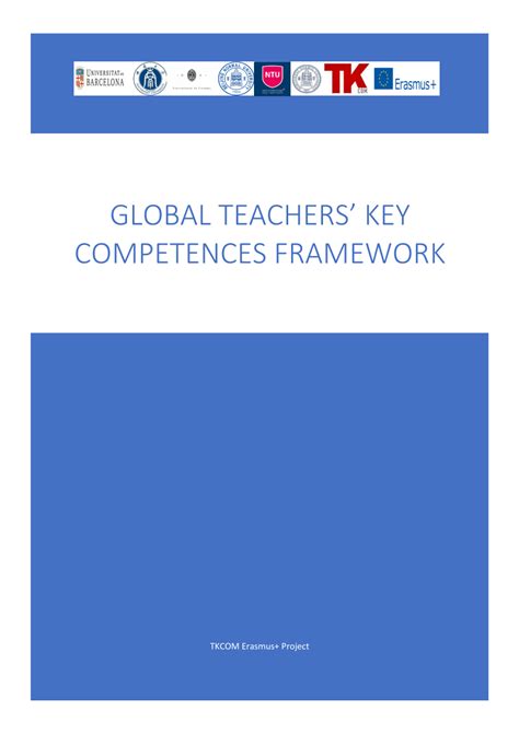 Pdf Global Teachers Key Competences Framework