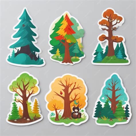 Premium Photo Trees Stickers