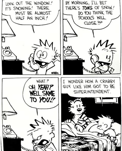 Calvin And Hobbes Snowmen Strips