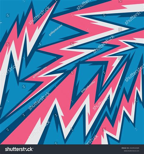Abstract Background Lightning Pattern Retro Color Stock Vector Royalty