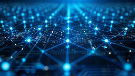 Abstract Technology Background Illustrating Edge Computing Networks In A Digital Environment