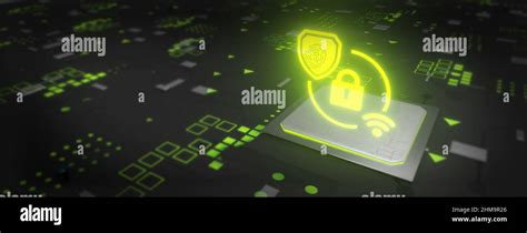 Protection Network Cyber Security Computer And Safe Your Data Concept