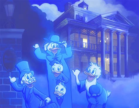 Disney Ducktales Haunted Mansion Limited Edition Art Print 100 Edition