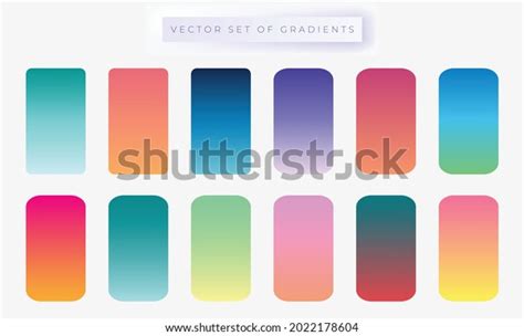 Soft Color Gradients Modern Screen Vector Stock Vector Royalty Free