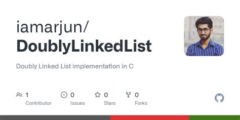 Github Iamarjundoublylinkedlist Doubly Linked List Implementation In C