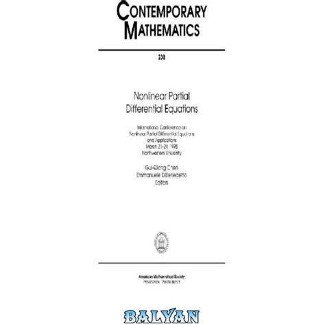 خرید و قیمت دانلود کتاب Nonlinear Partial Differential Equations ترب