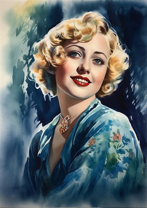 Joan Blondell 04 Digital Art By Thuy Dinh Thi Fine Art America