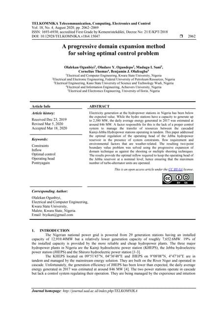 A Progressive Domain Expansion Method For Solving Optimal Control Problem Pdf