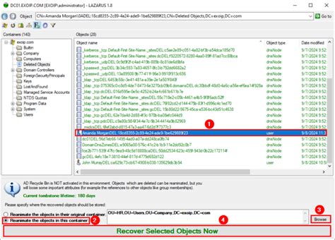 How To Restore Deleted Active Directory User O365info