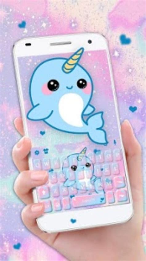 Lovely Unicorn Whales Keyboard Theme APK For Android Download
