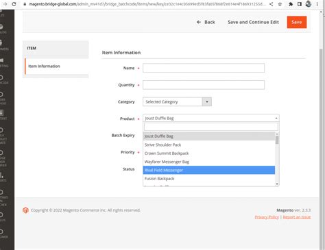 Magento 2 Batch Code Extensions Bridge Store