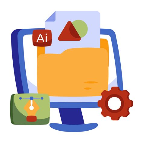 Trendy Vector Design Of Folder Setting 36374042 Vector Art At Vecteezy