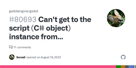 Cant Get To The Script C Object Instance From Editorinspectorplugin Code · Issue 80693