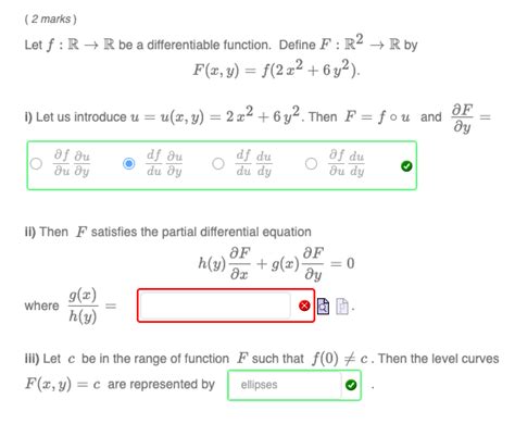 solved 2 marks let f r → r be a differentiable function
