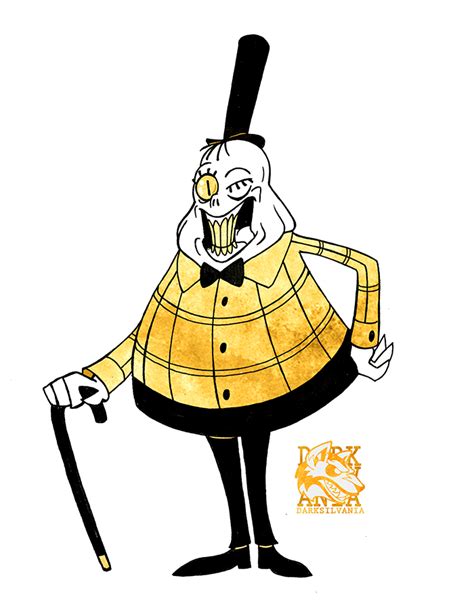 Bill Cipher Canon Human By Darksilvania On Deviantart