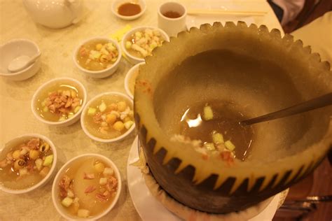 Hong Kong Food Tour Winter Melon Soup Bowl Hong Kong Foodie Blog