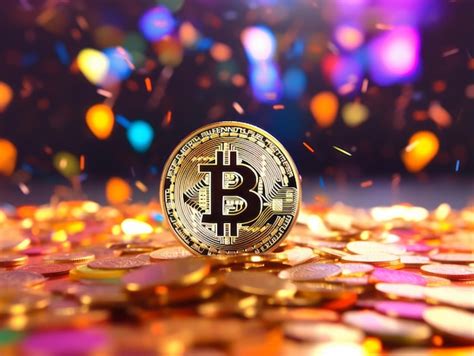 Basic Bitcoin Logo With Effects Premium Ai Generated Image