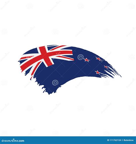 New Zealand Flag Vector Illustration Stock Vector Illustration Of