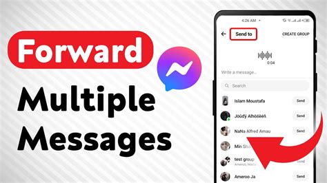 How To Forward Multiple Messages On Messenger Updated Youtube