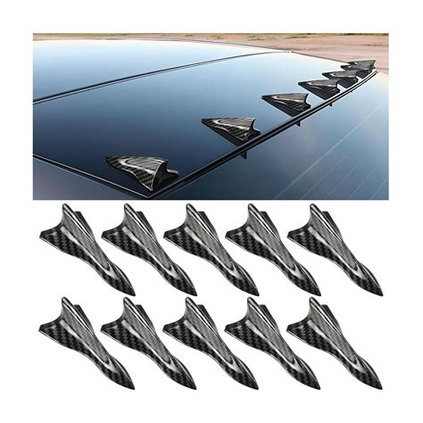 Khguz 10pcs Car Diffuser Shark Fin Kit Air Vortex Generator Compatiable With