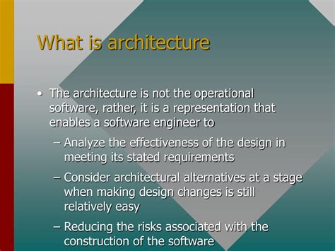 Ppt Developing Component Based Systems Architecture Design And