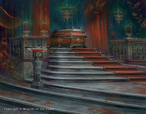 Edgar Markovs Coffin Mtg Art From Innistrad Crimson Vow Set By Volkan