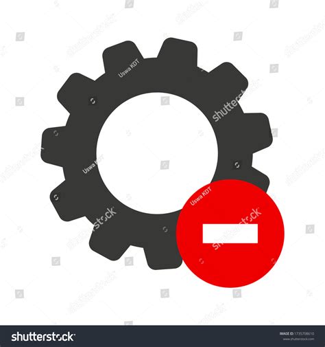 System Error Icon System Not Working Stock Vector Royalty Free