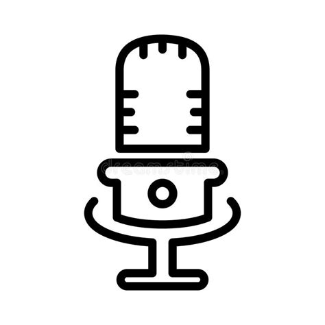 Microphone Icon Stock Vector Illustration Of Symbol 255098314