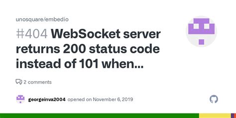 Websocket Server Returns 200 Status Code Instead Of 101 When Using