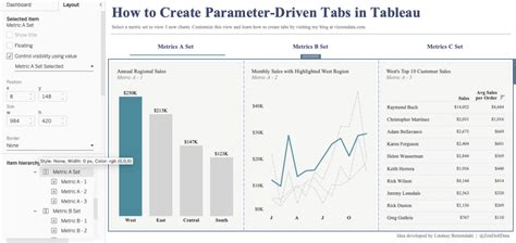 How To Create Tabs In Tableau Using Parameters And Dynamic Zone Visibility Viz Zen Data