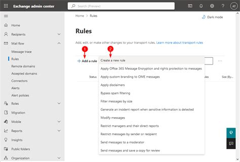How To Set Up Transport Rule Spambull