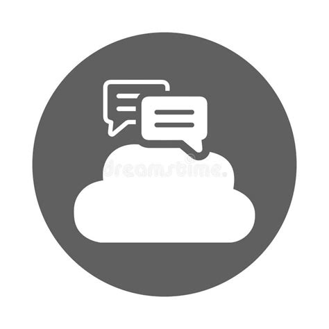 Cloud Conversion Icon Black Vector Graphics Stock Vector